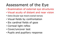 EYE Examination.pptx- ANATOMY AND PHYSIOLOGY | PPT