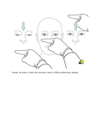 Eye examination short case | DOCX