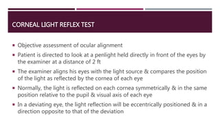 Pediatric Eye Examination | PPTX