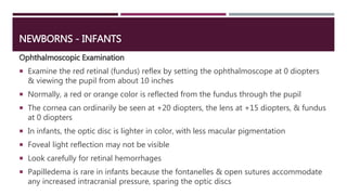 Pediatric Eye Examination | PPTX