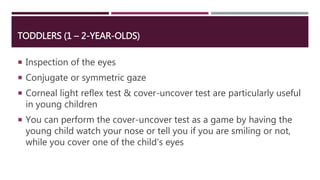 Pediatric Eye Examination | PPTX