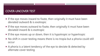 Pediatric Cover Test