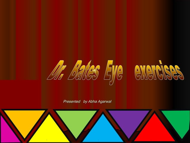 Dr. Bates Eye exercises | PPS