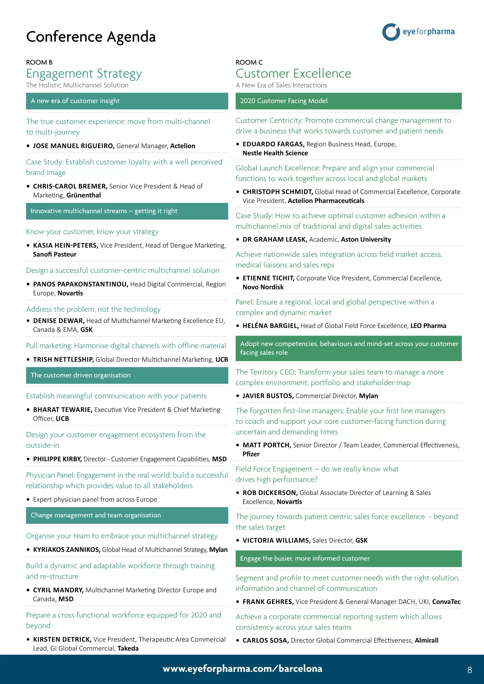 Eyeforpharma 2016 barcelona | PDF