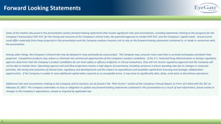 Ophthalmology Innovation Showcase 1 - EyeGate Pharma | PPT