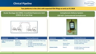 Ophthalmology Innovation Showcase 1 - EyeGate Pharma | PPT