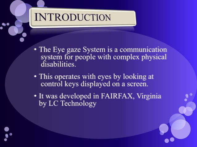 Eye gaze | PPT