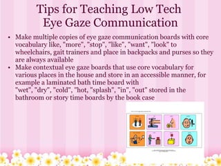 Eye gaze and Education in Rett Syndrome | PPT