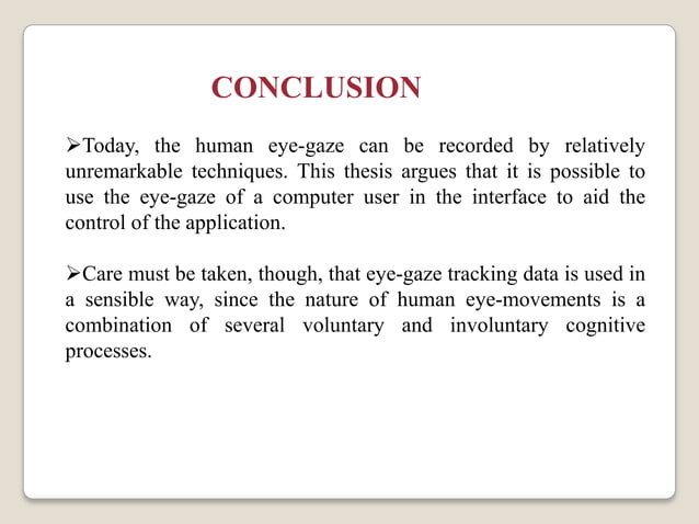 Eye gaze communication | PPTX
