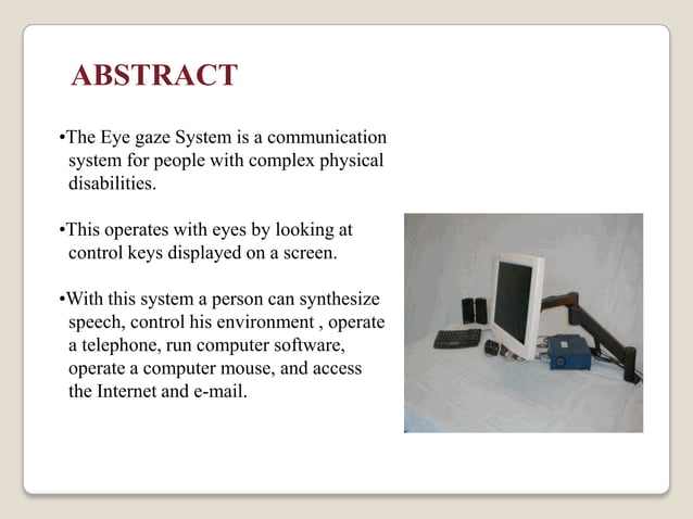 Eye gaze communication | PPTX