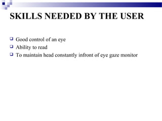 Eye gaze communication | PPT