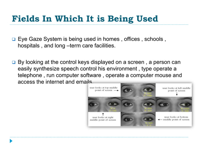 Eye Gaze Communication system | PPTX | Operating Systems | Computer ...