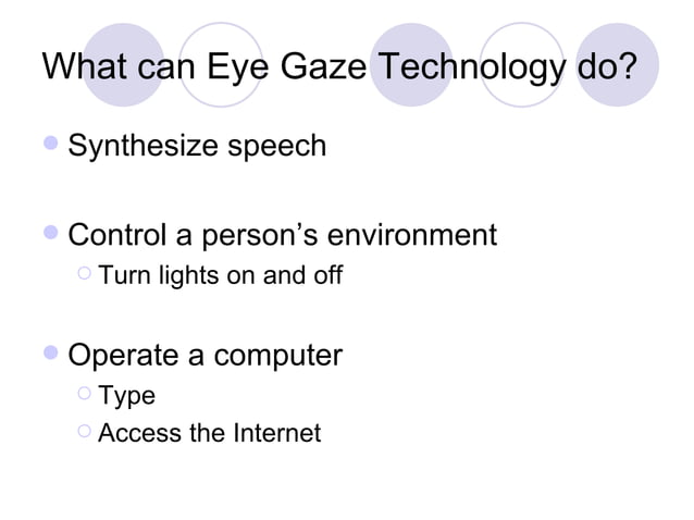 Eye gaze technology | PPT