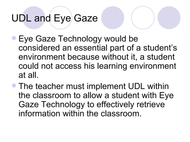 Eye gaze technology | PPT