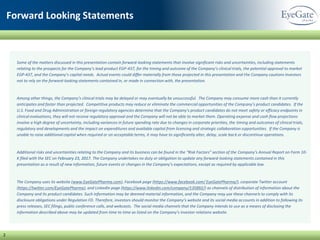 EyeGate Pharma CEO Investor Presentation to BioCEO 2018 | PPTX