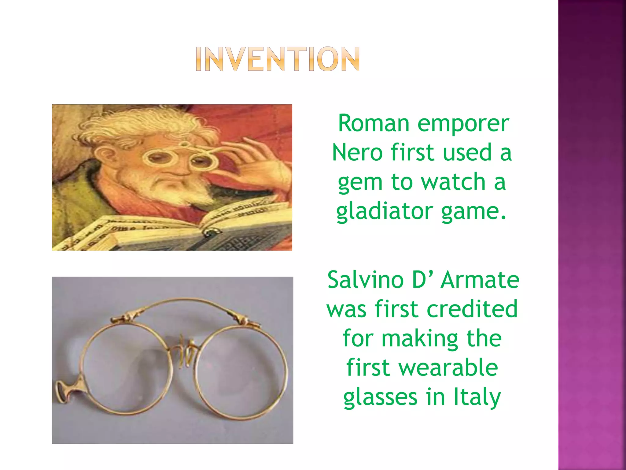 Evolution of eye glass | PPTX