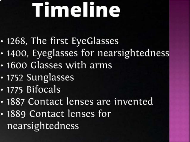 Evolution of eye glass | PPT | Free Download