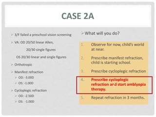 Eyeglass Prescribing in Children Exercise Set | PDF | Eye and Vision ...