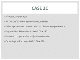 Eyeglass Prescribing in Children Exercise Set | PDF | Eye and Vision ...