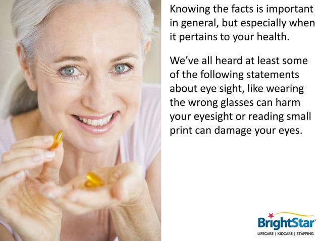 Eye Health: Do You Know Myth from Fact? | PPT