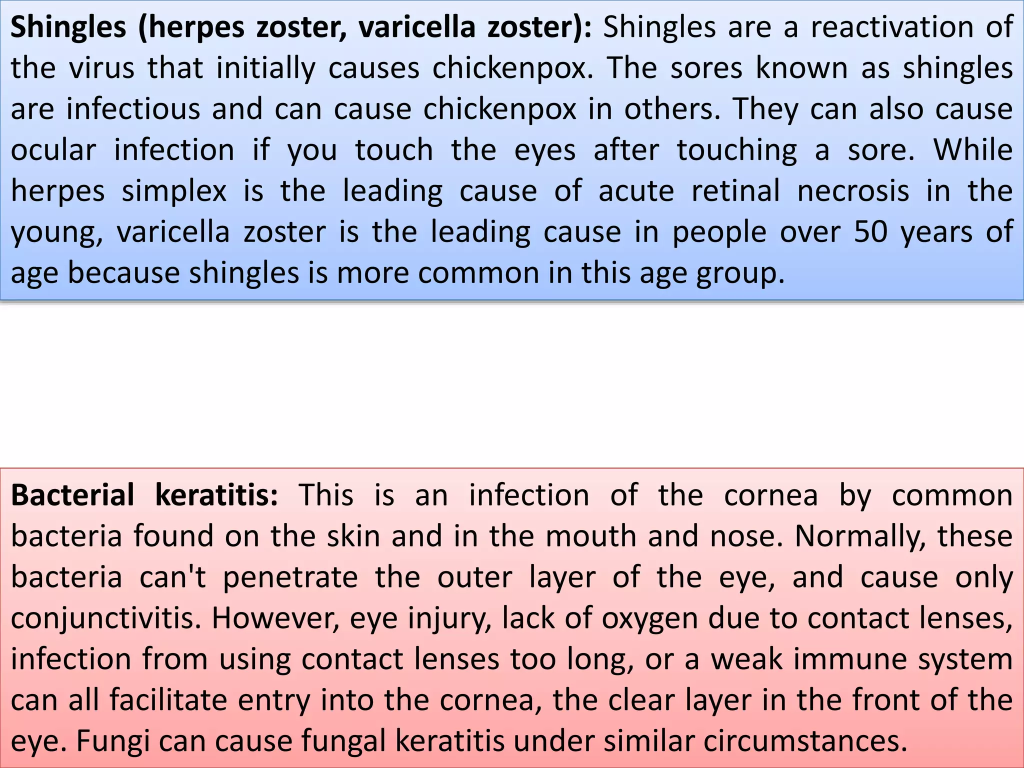 Eye infection.pptx | Infectious Diseases | Diseases and Conditions