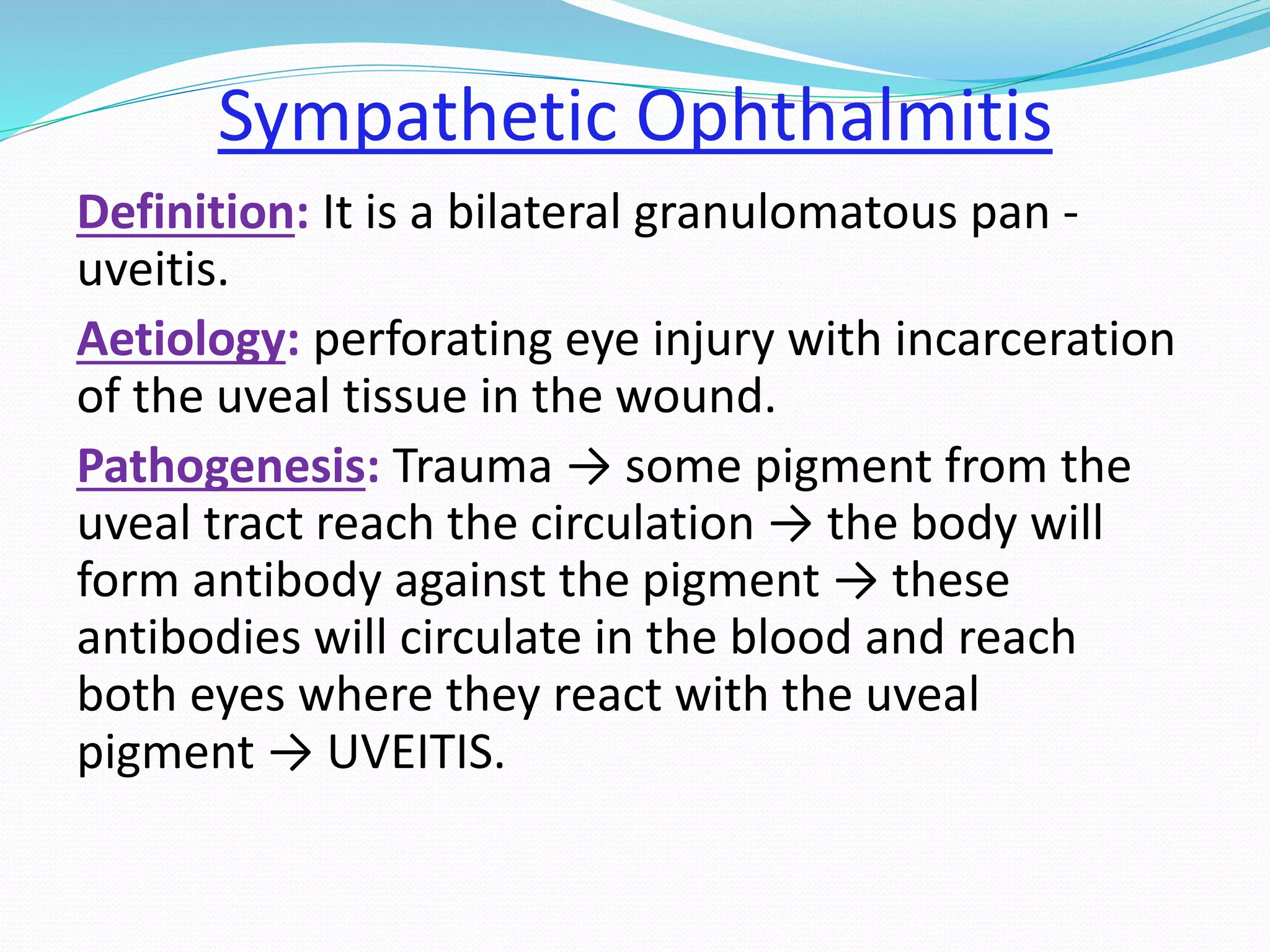 Eye injuries | PPTX