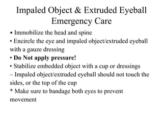 Eye injuries | PPTX