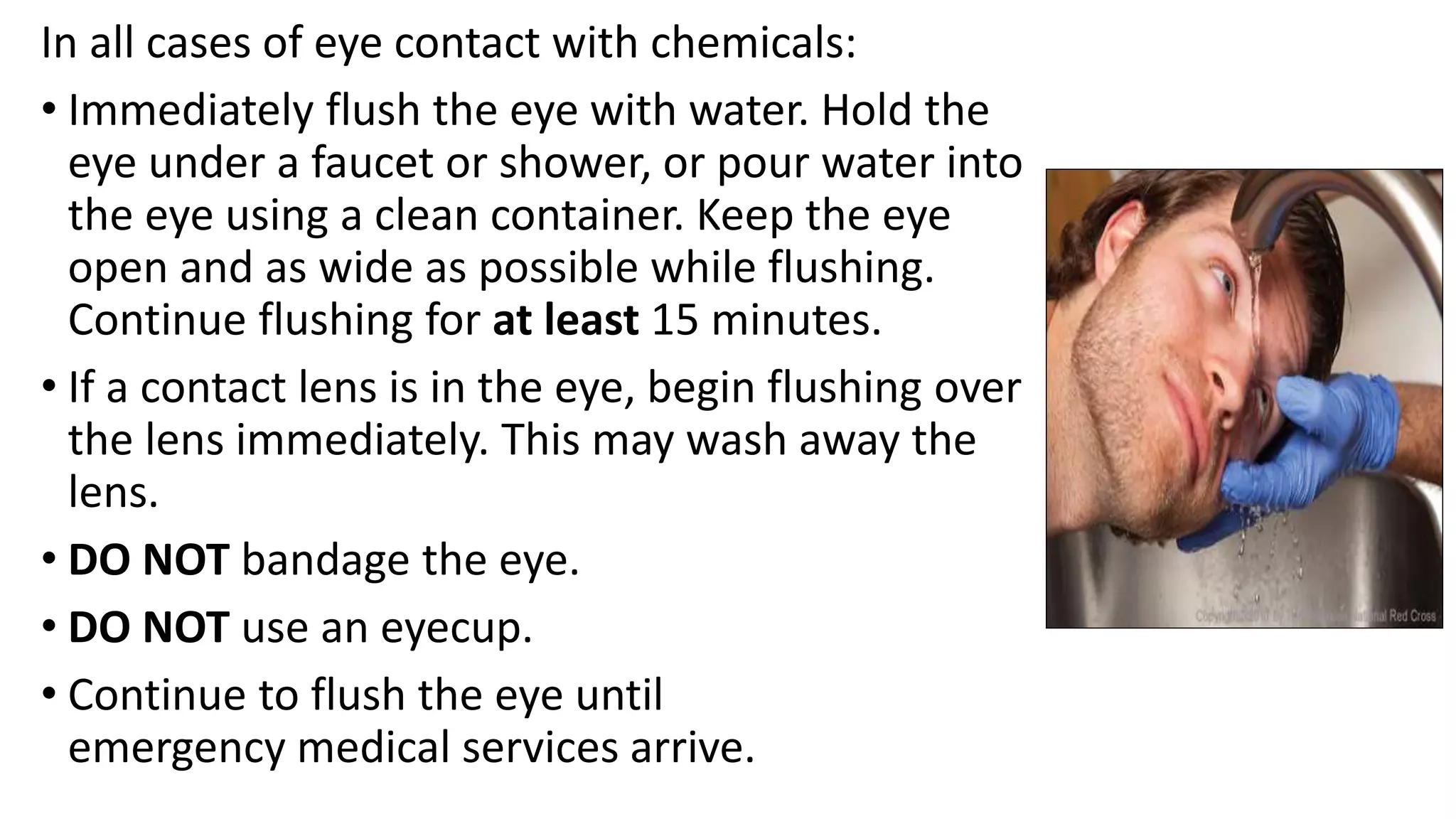 Eye injuries and first aid response | PPTX