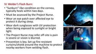 Eye injuries and first aid response | PPTX