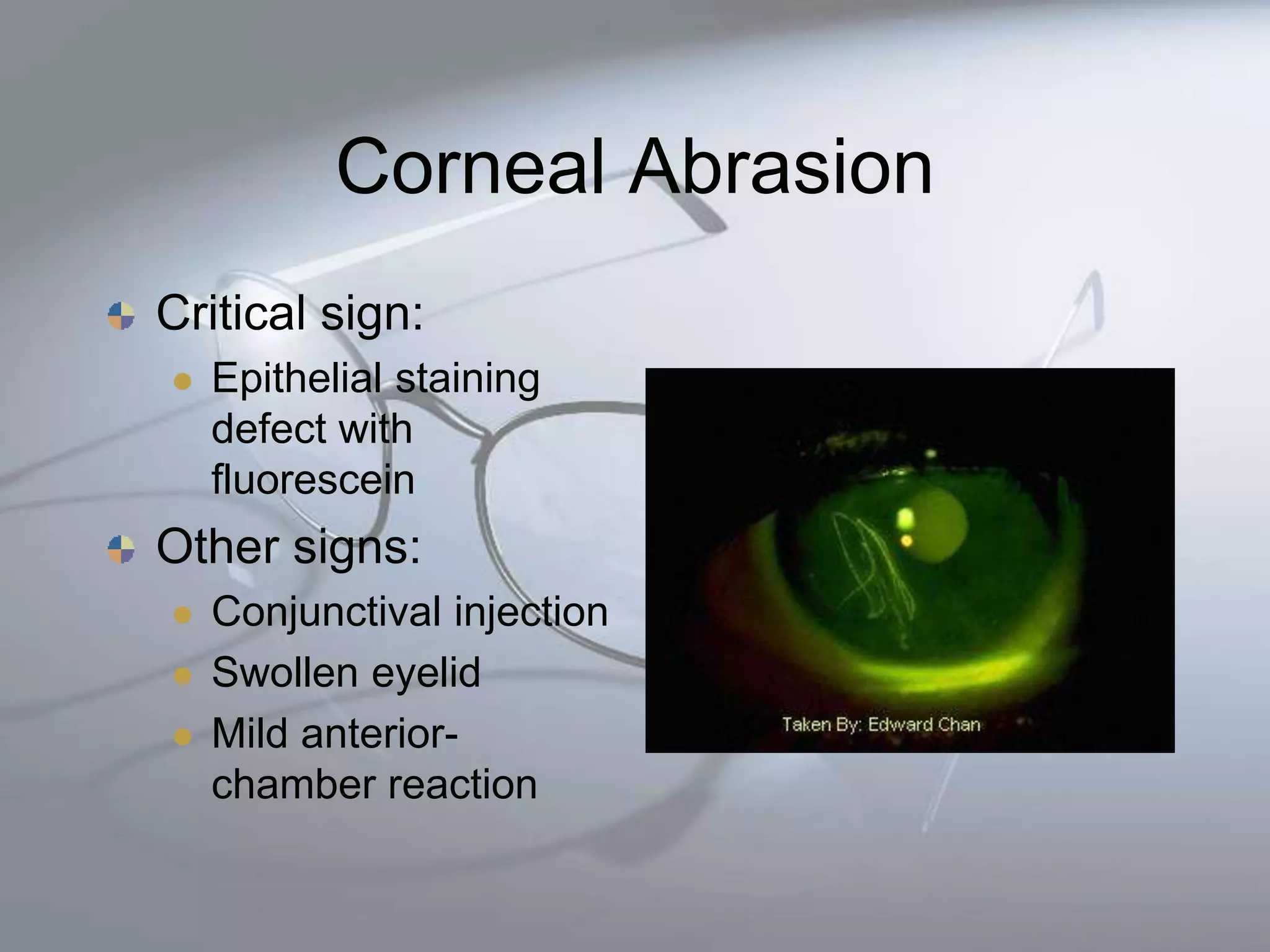 Eye injuries and illnesses- Third year mbbs Ophthalmology | PPTX