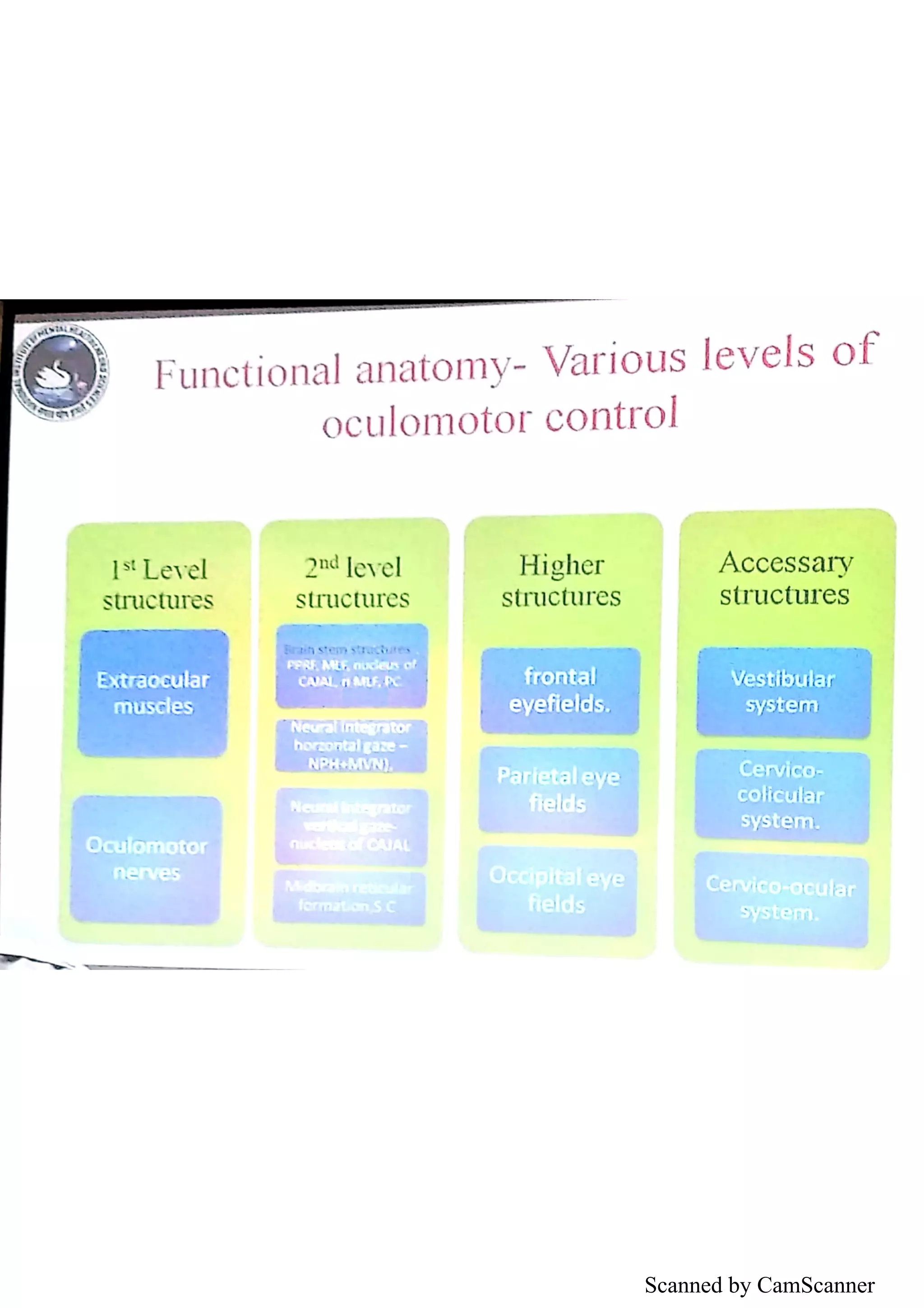 Eye movements in neurological examination : Nystagmus | PDF