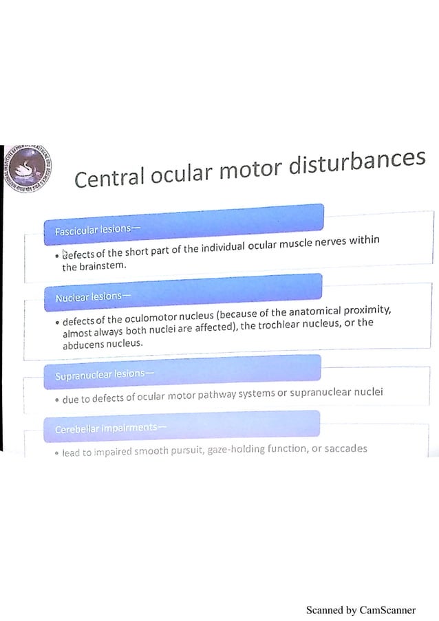 Eye movements in neurological examination : Nystagmus | PDF