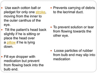 Eye instillation and ointment | PPTX