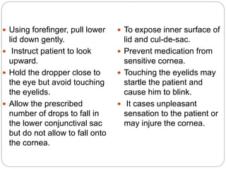 Eye instillation and ointment | PPTX