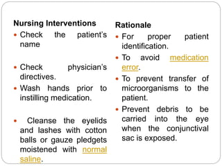 Eye instillation and ointment | PPTX