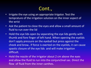 Eye irrigation | PPTX