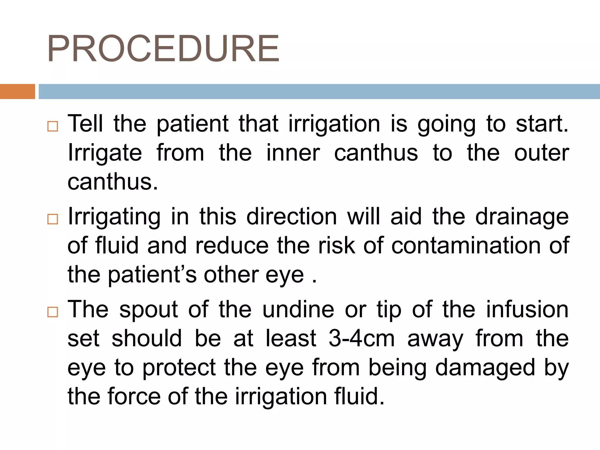 Eye irrigation | PPTX