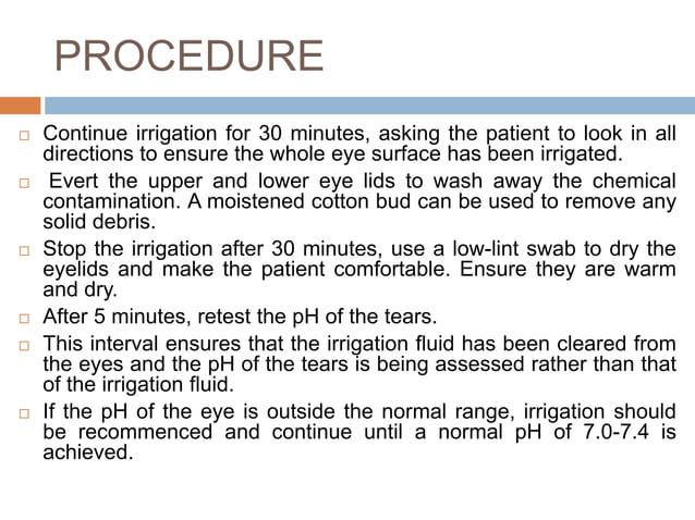 Eye irrigation | PPTX
