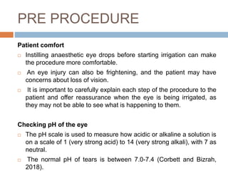 Eye irrigation | PPTX