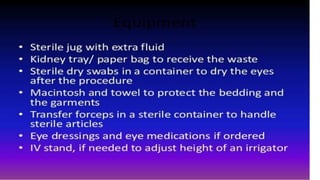 Eye irrigation | PPTX