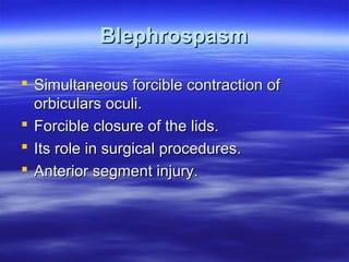 eyelid alnatomy | PPT