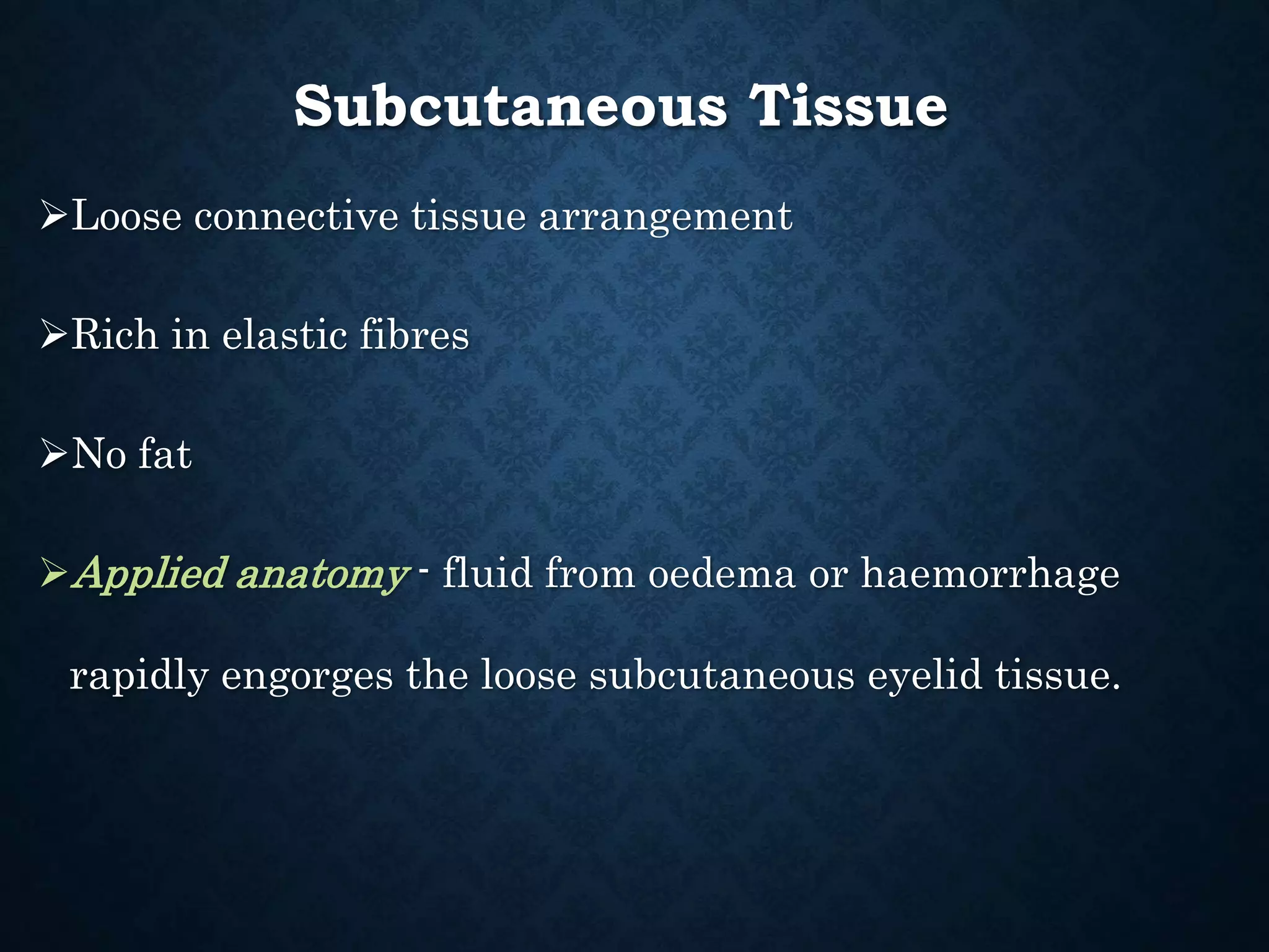 Eyelid anatomy and physiology | PPTX