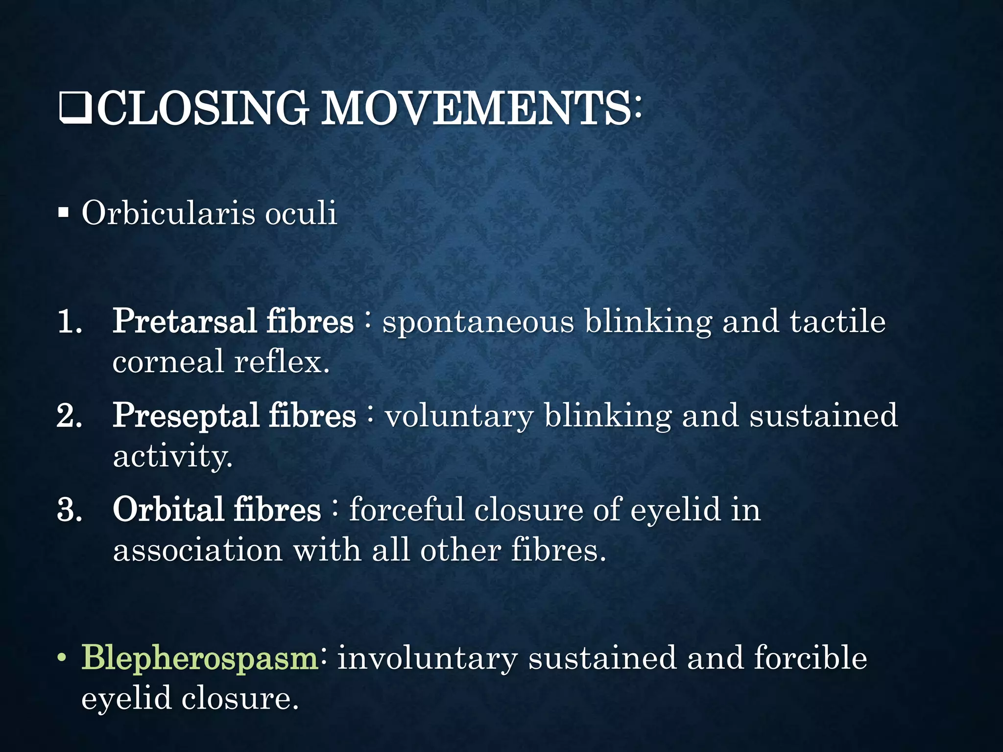 Eyelid anatomy and physiology | PPTX
