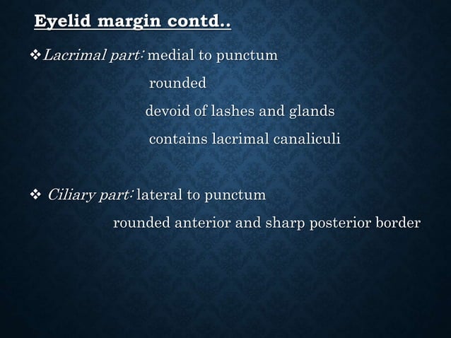 Eyelid anatomy and physiology | PPTX