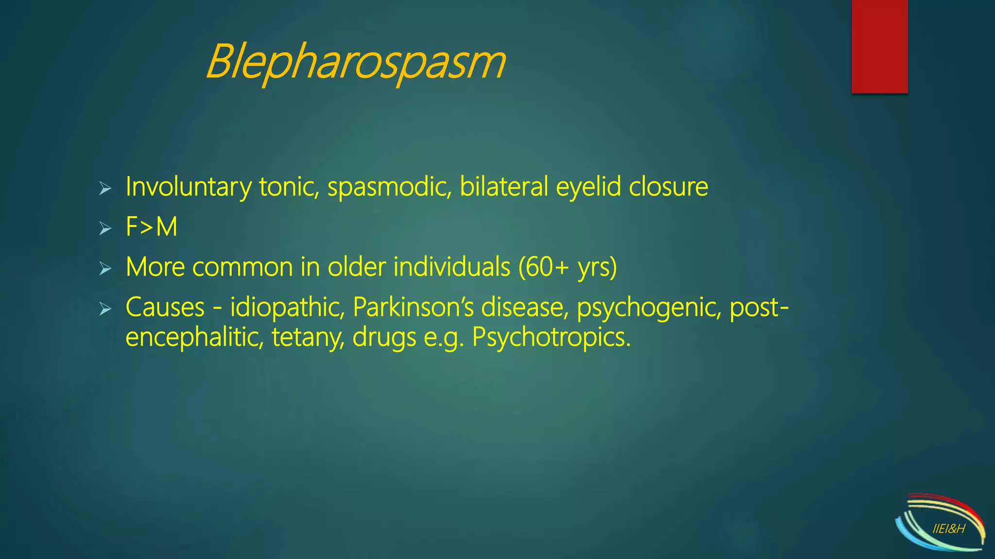 Disorders of eyelids | PPTX