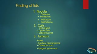 Disorders of eyelids | PPTX