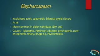 Disorders of eyelids | PPTX