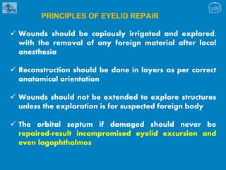 Eyelid laceration repair with defects.pptx