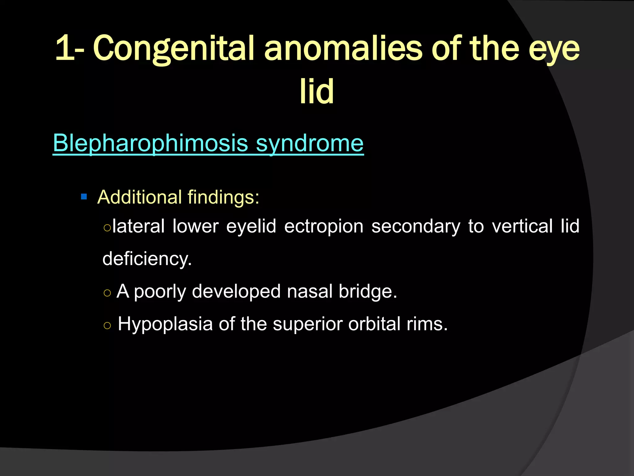 Eyelid pathology 1 | PDF