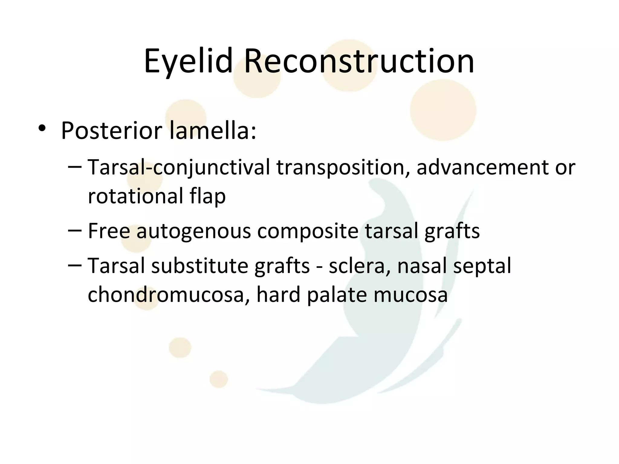 Eyelid recon | PPT